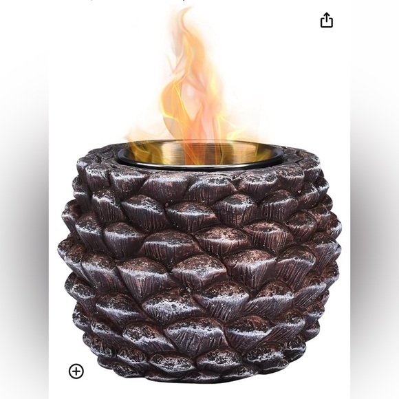 Accents | Roundfire Pine Cone Tabletop Fire Pit | Poshmark